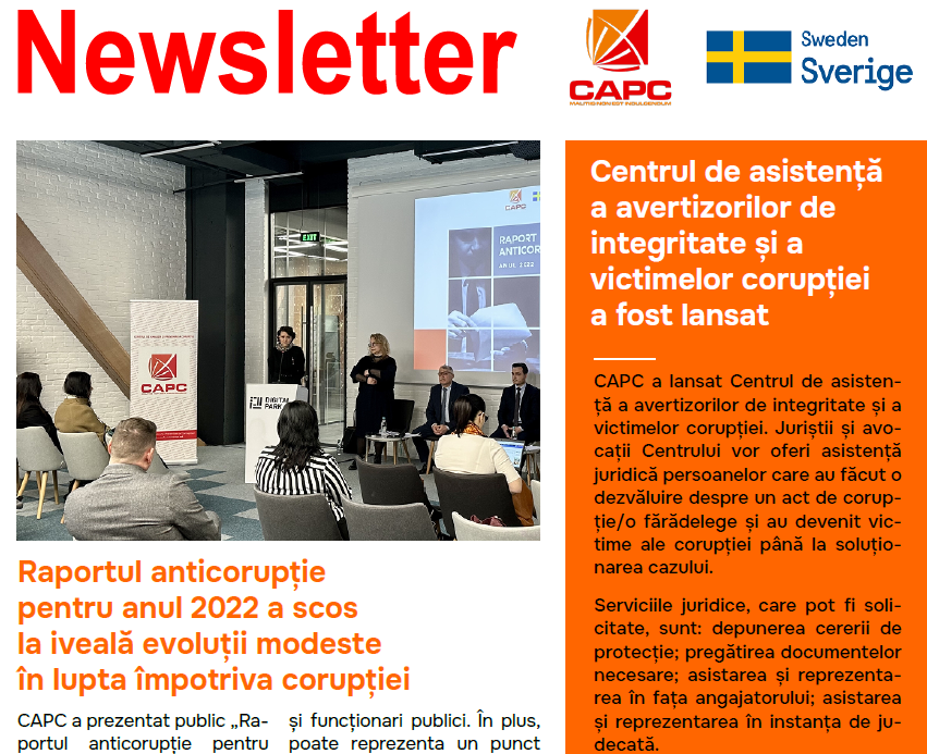 Newsletter Aprilie 2023 - The Centre for Analysis and Prevention of ...